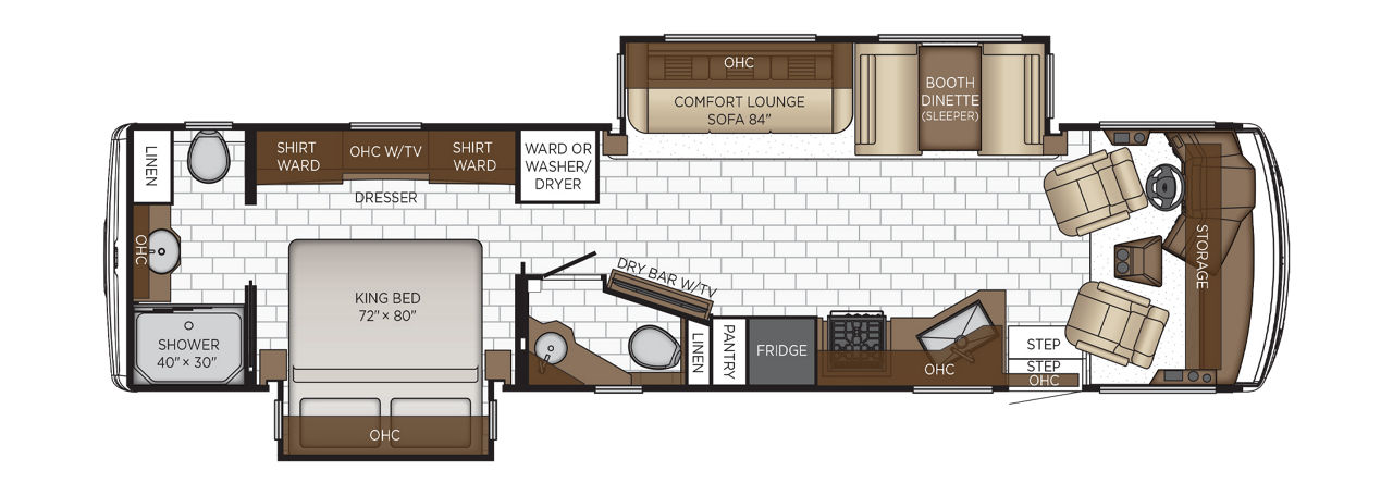 Newmar - 2026 Bay Star - 3609 Floor Plan