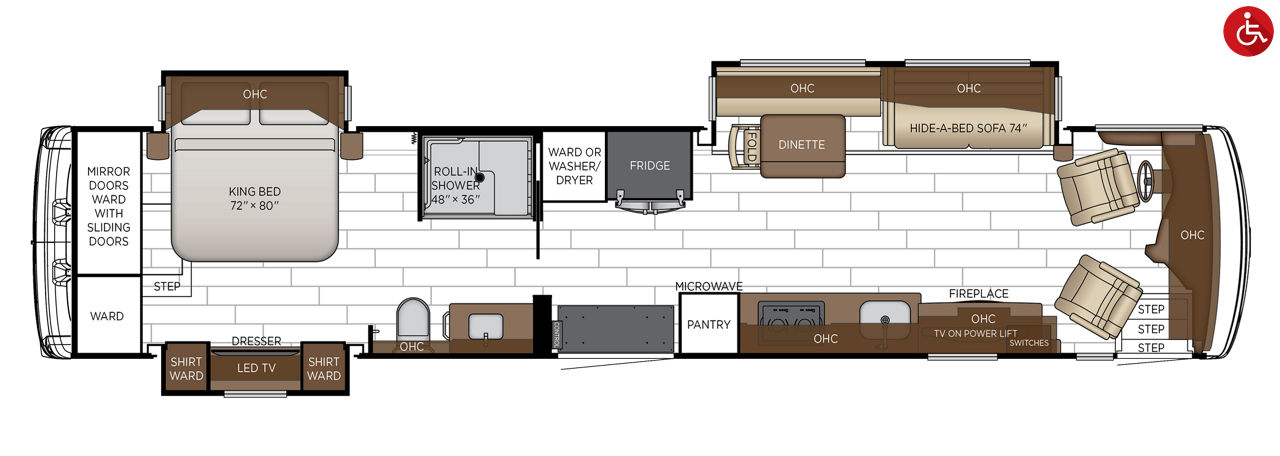 Newmar - 2026 Dutch Star - 4311 Floor Plan