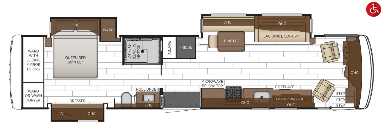Newmar - 2026 Northern Star - 4011 Floor Plan